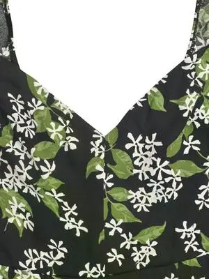 REFORMATION Floral Print V-neck Dress