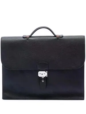Hermès Sac À Dépêches Verso 38 Business Bag - Black