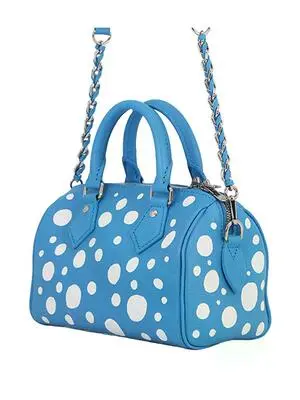 LOUIS VUITTON Monogram Empreinte Speedy Bandouliere 20 Satchel - Blue