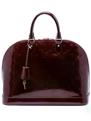 LOUIS VUITTON Monogram Vernis Alma Gm Handbag - Red