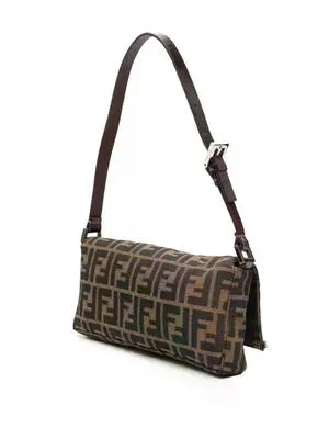 Fendi Zucca Canvas Pochette Shoulder Bag