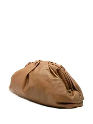 Bottega Veneta Lambskin The Pouch Clutch Bag - Brown