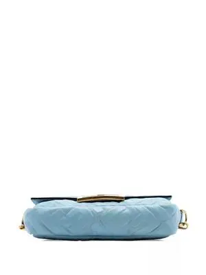 Fendi Mini Zucca Embossed Leather Baguette Satchel