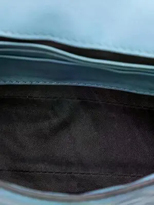 Fendi Mini Zucca Embossed Leather Baguette Satchel