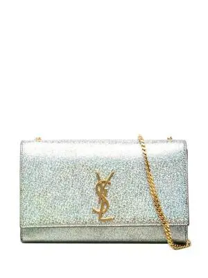 Saint Laurent Medium Classic Monogram Kate Crossbody Bag - Silver