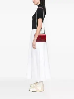 Saint Laurent Medium Calfskin Monogram Sunset Crossbody Bag