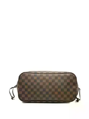 LOUIS VUITTON Damier Ebene Neverfull Mm Tote Bag
