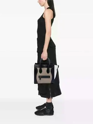 Celine Mini Tricolor Leather Luggage Tote Bag - Multicolour