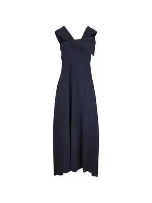 Dorothee Schumacher Bow-detail Sleeveless Dress - Blue