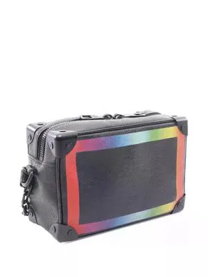 LOUIS VUITTON 2019 Taiga Rainbow Soft Trunk Crossbody Bag
