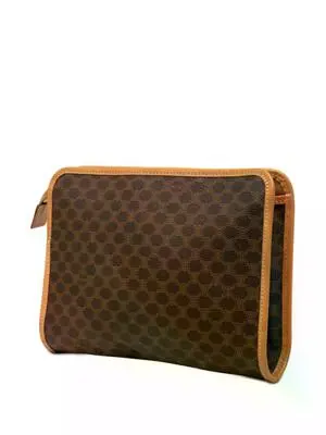 Celine Macadam Coated Canvas Clutch Bag