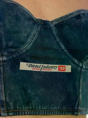 DIESEL® Sheila-dnm Logo-patch Bra