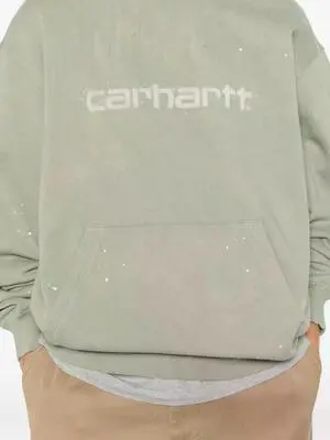 Carhartt Work In Progress Logo Paint-splatter Sweatshirt