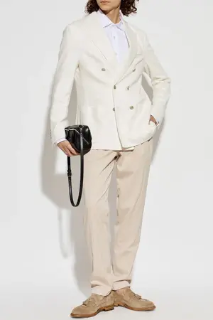 Eleventy Suede Tassel Loafers