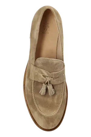 Eleventy Suede Tassel Loafers