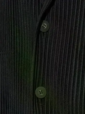 Issey Miyake Plissé-effect Notched-lapel Jacket