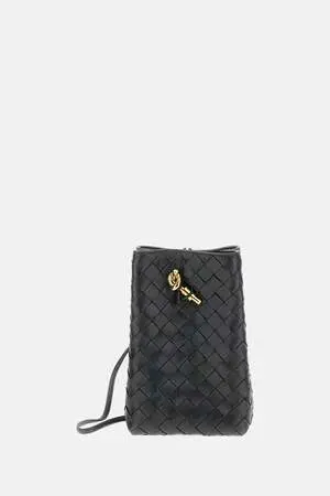 Bottega Veneta Bottega Veneta Phone Pouch Crossbody Bag Nero