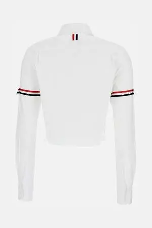 Thom Browne Cropped Classic Shirt Ivory - White
