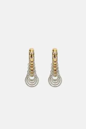 Rabanne Xl Link Earrings In And Silver - Oro