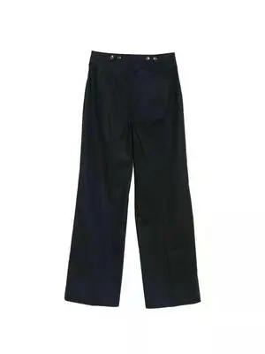 True Royal Pleated Wide-leg Trousers