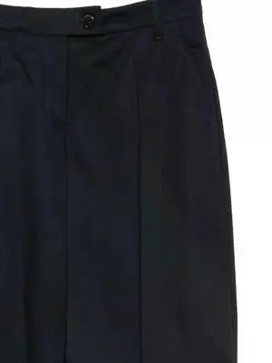 True Royal Pleated Wide-leg Trousers
