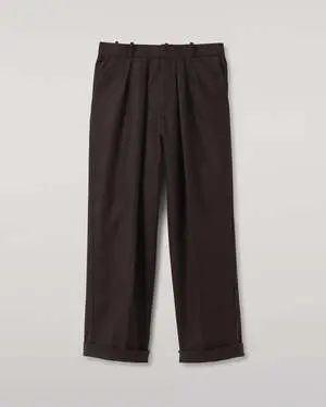 Johnstons Of Elgin Traquair Twill Check Wool & Cashmere Blend Trousers
