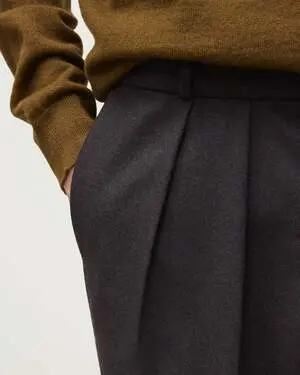 Johnstons Of Elgin Traquair Twill Check Wool & Cashmere Blend Trousers