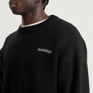 SNDYS. Knit Pullover With Graphic Logo