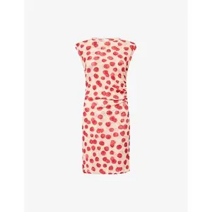 Stella McCartney Printed Mesh Midi Dress
