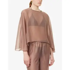 4TH & RECKLESS Sheer Cape Top