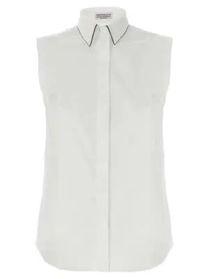 Brunello Cucinelli Sleeveless Shirts For Women