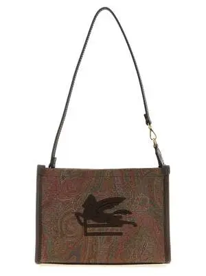 Etro Small Paisley Jacquard Clutch With Pegaso Embroidery - Multicolor