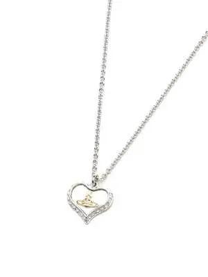 VIVIENNE WESTWOOD Petra Heart Necklace With Orb Detail - Multicolor