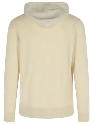 Eleventy Zip-up Knitted Hoodie - Beige