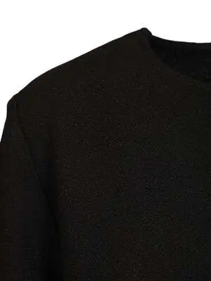 TOTEME Cropped Blouse With Wide Sleeves - Black