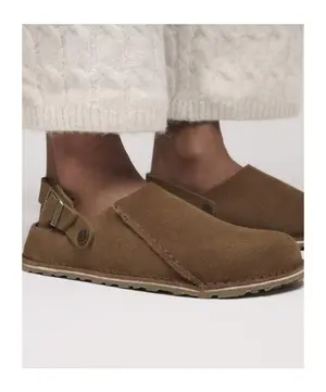 BIRKENSTOCK Buckle Strap Mule - Brown