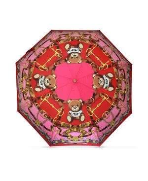 Moschino Printed Folding Umbrella