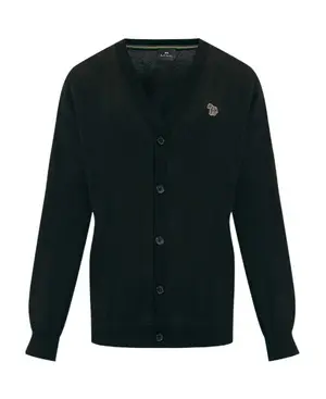 Paul Smith Zebra Patch V-neck Cardigan