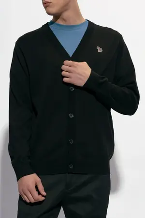 Paul Smith Zebra Patch V-neck Cardigan