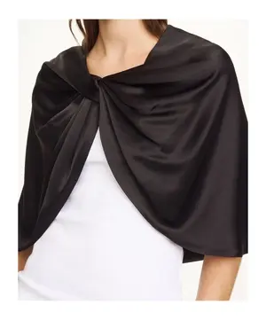 BY MALENE BIRGER Ruched Satin Cape