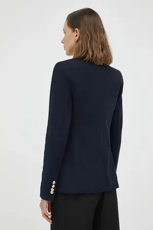 Ralph Lauren Single Breasted Logo Patch Blazer