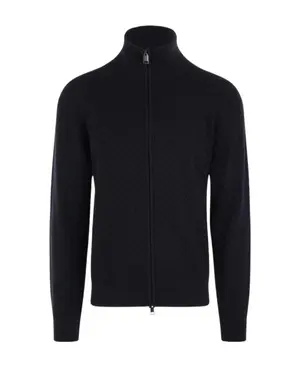 Brioni Zip-up High Neck Cardigan