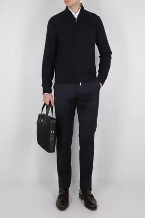 Brioni Zip-up High Neck Cardigan