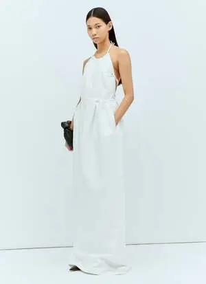 Max Mara Halter Neck Maxi Dress