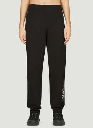 Moncler Logo Print Track Pants - Black
