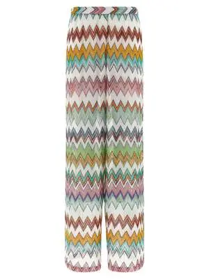 Missoni Zigzag Pattern Viscose Lamé Pants
