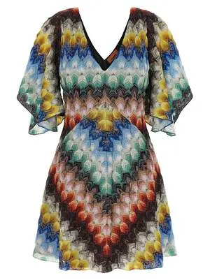 Missoni Raschel Lace Mini Dress - Multicolor