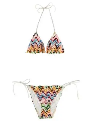 Missoni Zigzag Lace Triangle Bikini - Multicolor