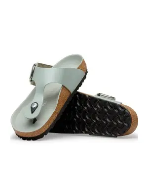 BIRKENSTOCK Gizeh Big Buckle Thong Sandals - Gray