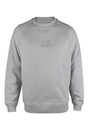 C.P. COMPANY Crew Neck Long Sleeve Sweater - Gray